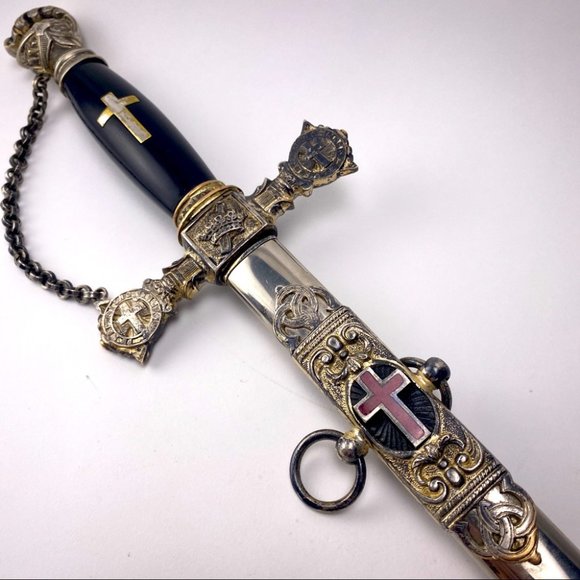 Wall Decor | 189s Authentic Ceremonial Masonic Templar Sword | Poshmark